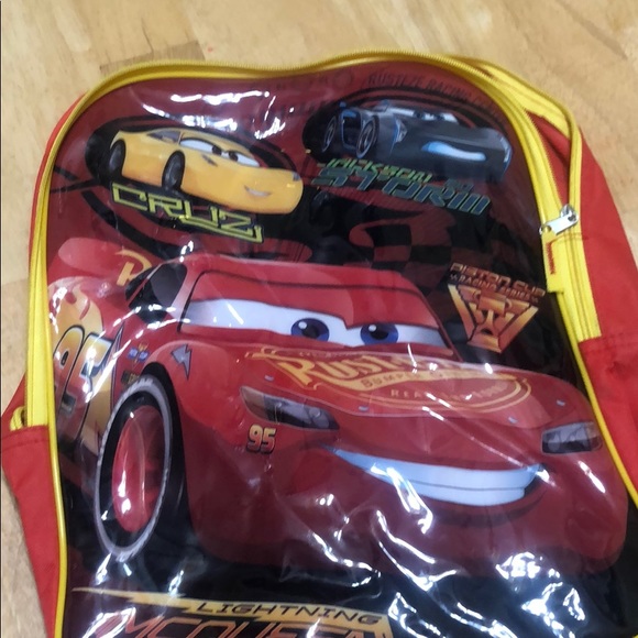 Accessories | Nwot Lightning Mcqueen Childs Backpack | Poshmark
